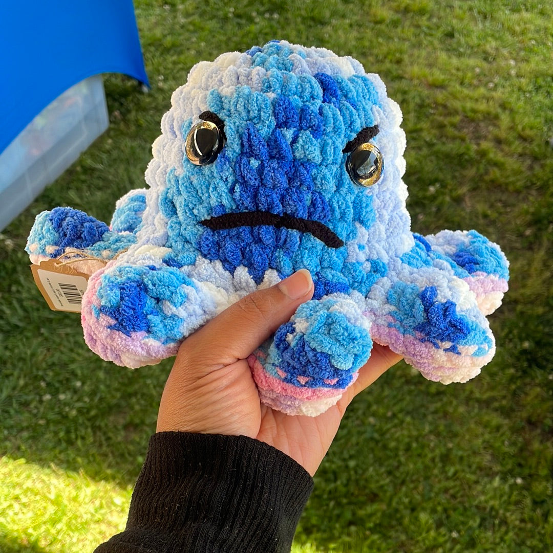 Reversible Happy & Angry Octopus (Large) – Vanessa's Crochet Creations